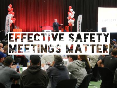 There are requirements to cover in safety meetings. They require a ...